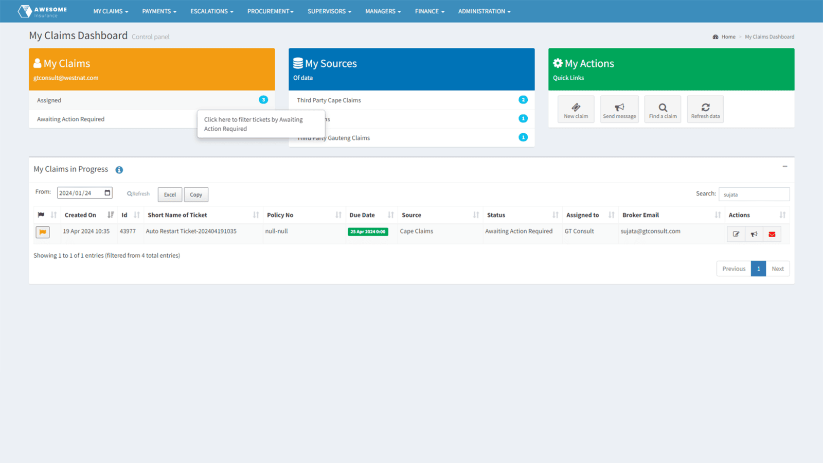 Claims Management Solution